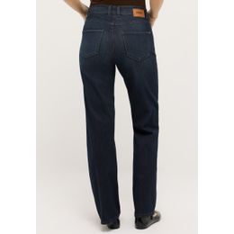 Angels Damen Straight-Jeans "Lara", blau, Gr. 36, Denim/Jeans, Obermaterial: 89% Baumwolle, 8% Polyester, 3% Elasthan, Jeans, Wide Leg