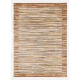 Orientteppich, B:140cm H:6mm L:200cm, beige, OCI DIE TEPPICHMARKE, Viskose, Wolle, Teppiche, "AWARD Nami", handgekn&uuml;pft, echter Nepal Teppich,