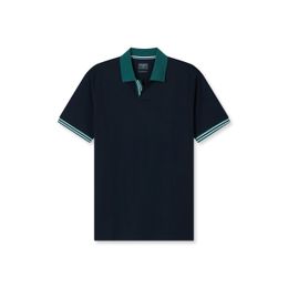 OLYMP Herren Poloshirt "OLYMP Casual Wirk, Polo", blau, Gr. XXL, 51% Baumwolle, 49% Polyester, Shirts