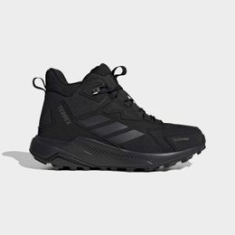 adidas terrex Damen Wanderschuh "ANYLANDER LEATHER MID CLIMAPROOF", Gr. 39core schwarz, carbon, grau four, Leder, Textil, Schuhe, wasserdicht und aus