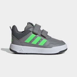 Damen Sneaker "TENSAUR SPORT 3.0 F&Uuml;R BABYS UND KLEINKINDER", adidas Sportswear, Gr. 23grau three, lime burst, grau five, Synthetik, Textil, Schuhe,