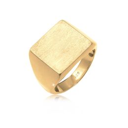 Elli Damen Siegelring "Siegelring Quadrat 925 Sterling Silber", 52mm, Silber 925 (Sterlingsilber), 13mm, gold, Silber 925 (Sterlingsilber),