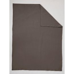 Wohndecke Biederlack, B:100cm L:150cm, braun, 58% Baumwolle, 35% Polyacryl, 7% Polyester, Wohndecken