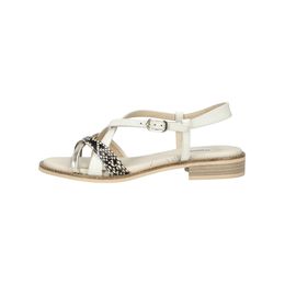 Nero Giardini Damen Riemchensandale "Nero Giardini Sandalen Leder", Gr. 38wei&szlig;, Leder, Schuhe