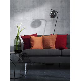 Dekokissen Apelt, B:46cm L:46cm, rot, Polyester, Dekokissen_Sitzkissen_Kissenh&uuml;llen, "Arezzo", Kissenh&uuml;lle ohne F&uuml;llung, 1 St&uuml;ck