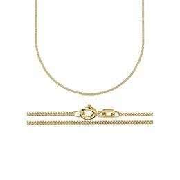 Firetti Damen Panzerkette "Schmuck Geschenk Silber 925 Collierkette in mehreren Breiten", 42, Silber 925 (Sterlingsilber), B: 1,4mm, gold, Silber 925