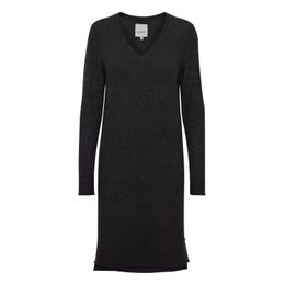 oxmo Damen Strickkleid "Strickkleid OXIda", grau, Gr. XS, Obermaterial: 74% Polyacryl PAN. 23% Nylon NY. 3% Elasthan EL., Kleider