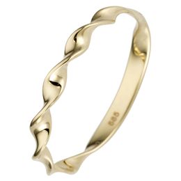 Jobo Damen Fingerring, 50, Gelbgold 585, gelb, Gelbgold 585, Fingerringe, gedreht 585 Gold