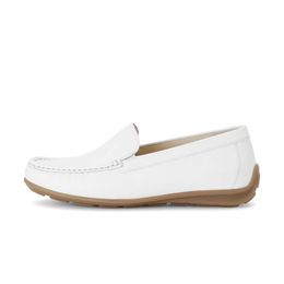 Gabor Damen Mokassin "Mokassin", Gr. 38,5, wei&szlig;, Schuhe