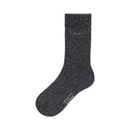 Camano Damen Socken, Gr. 39, grau, Obermaterial: 51% Lyocell, 27% Polyamid, 21% Wolle, 1% Elasthan, Socken