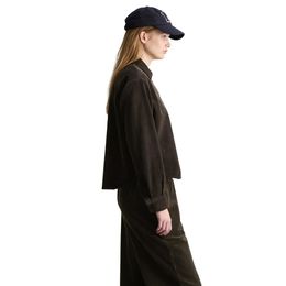 Marc O'Polo Damen Langarmbluse "mit l&auml;ssiger Bubble-Struktur"schwarz espresso, Gr. L, MARC O'POLO DENIM, unifarben, Obermaterial: 100% Baumwolle, Blusen
