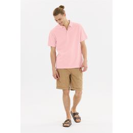 CRUZ Herren Langarm-Poloshirt "Harrold M", rosa, Gr. XL, unifarben, 96% Baumwolle, 4% Elasthan, Shirts, im klassischen und vielseitigen Look