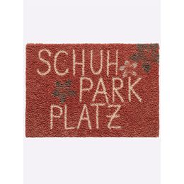 Fu&szlig;matte AKZENTE FEEL, B:35cm H:7mm L:100cm, orange, Kunstfaser, Polyester, Flur, Teppiche