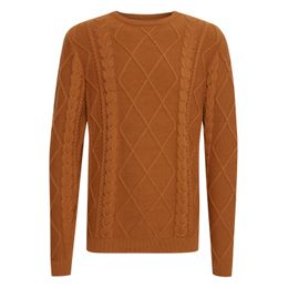 !Solid SOLID Herren Strickfleece-Pullover "Strickpullover SDTerence", braun, Gr. XL, Obermaterial: 100% Baumwolle CO., Pullover