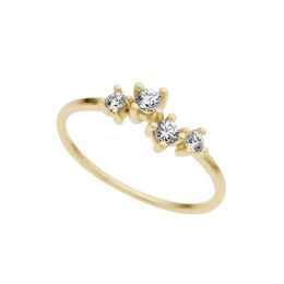 Firetti Damen Fingerring "Schmuck Geschenk Gold 333 Damenring Verlobungsring Goldring Solit&auml;r", 19, Gelbgold 333, gold, Gelbgold 333, Fingerringe,