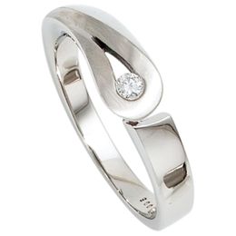 Jobo Damen Diamantring, 54, P1 = bei 10-facher Vergr&ouml;&szlig;erung erkennbare Einschl&uuml;sse, Diamanten Silber 925 (Sterlingsilber), silber, Diamanten, Silber