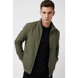 Jack & Jones PlusSize Herren Blouson "JJERUSH HARRINGTON BOMBER NOOS PLS"dusty olive, Gr. 5XL, JACK & JONES PLUSSIZE, unifarben, Web, Obermaterial: 100% Polyester, Jacken,