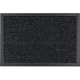 L&auml;ufer Astra, B:130cm H:8mm L:200cm, grau, Kunstfaser, Flur, Teppiche, "Graphit 635", In -und Outdoor geeignet