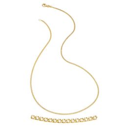 Firetti Damen Panzerkette "Schmuck Geschenk Gold 333 Halsschmuck Collierkette 1,7 mm breit", 45, Gelbgold 333, B: 1,7mm, gold, Gelbgold 333, B:1,7mm,