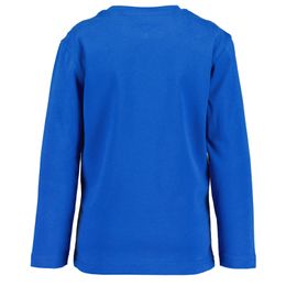 Blue Seven Jungen Langarmshirt, blau, Gr. 92, bedruckt, Single Jersey, Obermaterial: 100% Baumwolle, Shirts