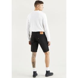 Levi's LEVI'S Herren Jeansshorts "405 STANDARD SH", schwarz, Gr. 38, leichte Abriebeffekte, Denim/Jeans, Obermaterial: 70% Baumwolle, 28% Lyocell, 2%