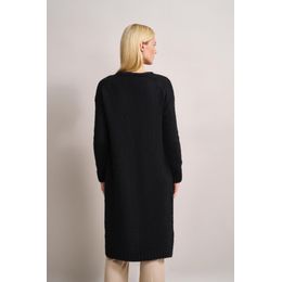 Bugatti Damen Strickjacke, schwarz, Gr. XL, unifarben, 65% Polyacryl, 17% Polyamid, 9% Wolle, 9% Viskose, Strickjacken, mit breiten Rippenb&uuml;ndchen