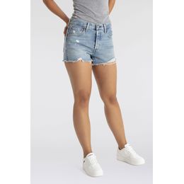 Levi's LEVI'S Damen Shorts "501 ORIGINAL SHORT", blau, Gr. 27, Web, Obermaterial: 100% Baumwolle, Hosen, Sommerhose 501 Collection