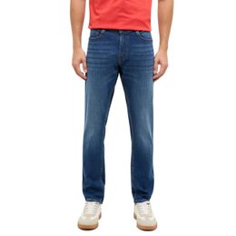 Mustang Herren Slim-fit-Jeans "Herren Style Oregon Slim", blau, Gr. 32, unifarben, Denim/Jeans, 68% Baumwolle, 29% Polyester, 3% Elasthan, Jeans