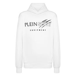 Plein Sport Jungen Sweatshirt "Scratch", schwarz-wei&szlig;, Gr. L, Obermaterial: 88% Baumwolle, 12% Polyester, Sweatshirts