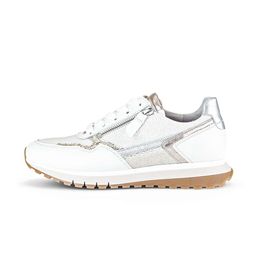 Gabor Damen Sneaker "Sneaker low", Gr. 38,5, wei&szlig;, Schuhe