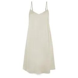 Shirtkleid Urban Classics "Urban Classics Damen Ladies Viscose Satin Slip Dress", Damen, Gr. S, US-Gr&ouml;&szlig;en, sandwei&szlig;, 100% Viskose, unifarben, normal, U-Boot-Ausschnitt, Kleider Shirtkleid
