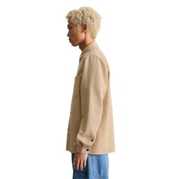 Marc O'Polo Herren Langarmhemd "mit feiner Struktur", beige, Gr. XXL, MARC O'POLO DENIM, unifarben, Obermaterial: 100% Baumwolle, Hemden