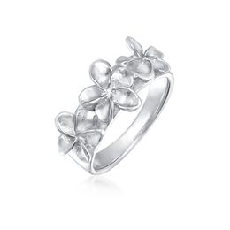 NENALINA Damen Fingerring "Blumen Kirschbl&uuml;te Bl&uuml;te Statement 925 Silber", 52mm, ohne Stein, Silber 925 (Sterlingsilber), 3mm, silber, Silber 925