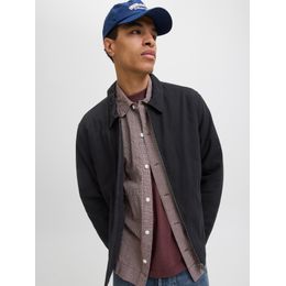 Jack & Jones JACK & JONES Herren Outdoorjacke "JJEDOVER WORKER JACKET NOOS", schwarz, Gr. XXL, unifarben, Web, Obermaterial: 100% Baumwolle, Jacken