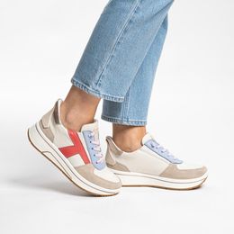 Ara Damen Slip-On Sneaker "SAPPORO 3.0", Gr. 6, bunt, Glattleder, Veloursleder, kontrastfarbene Details, Schuhe, Halbschuh, Slipper, Freizeitschuh in