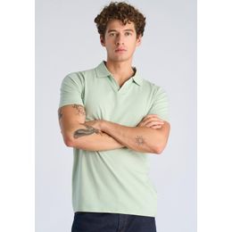 LINDBERGH Herren Poloshirt "Poloshirt Relaxed Fit"pastel gr&uuml;n, Gr. L, unifarben, Obermaterial: 95% Baumwolle, 5% Elasthan, Shirts
