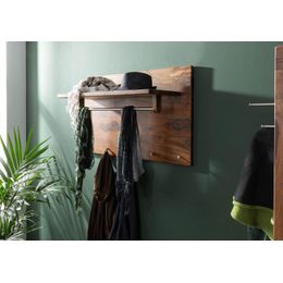 Wandgarderobe Sheesham 100x32x62 walnuss gewachst TORONTO #246