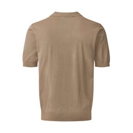 MCS Herren Kurzarmhemd "MCS Polo shirt MCKarlo", beige, Gr. XXXL, Obermaterial: 100% Baumwolle, Hemden
