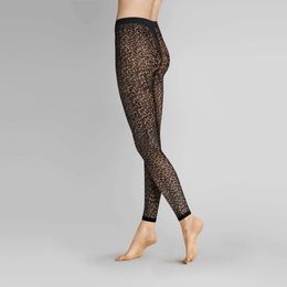 Hudson Damen Feinstrumpfleggings "Leggings Animal", Gr. 44, schwarz, Obermaterial: 90% Polyamid PA. 10% Elasthan EL., Strumpfhosen