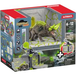 Spielfigur Schleich "ELDRADOR CREATURES, BattleCave Steincham&auml;leons (42677)", bunt, Spielfiguren, Kinder, Kunststoff