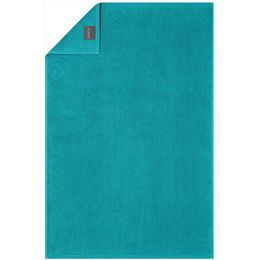 Badematte Egeria "Boston", blau (capri), H:1mm, Baumwolle, Badematten, Badematte, Badvorleger Uni Farben, waschbar