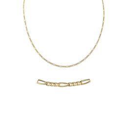 Firetti Damen Collierkettchen "Schmuck Geschenk Gold 333 oder 585 Figarokettengl. in mehreren Breiten", 50, Gelbgold 585, B: 1,8mm, gold, Gelbgold