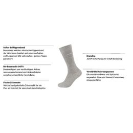 JOOP! JOOP Herren Socken "premium essentials", Gr. 39, grau, Obermaterial: 62% Baumwolle, 36% Polyamid, 2% Elasthan, Socken, Premium Essentials, verst&auml;rkte