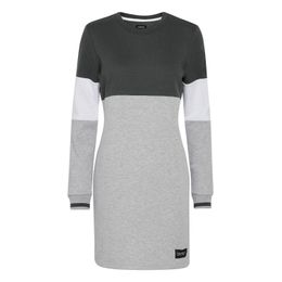 oxmo Damen Sweatkleid "Sweatkleid OXOmila", grau, Gr. S, Obermaterial: 80% Polyester PES. 20% Baumwolle CO., Kleider