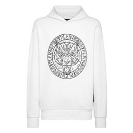 Plein Sport Herren Sweatshirt "Tiger", schwarz-wei&szlig;, Gr. XL, Obermaterial: 88% Baumwolle, 12% Polyester, Sweatshirts