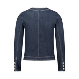 Betty Barclay Damen Jackenblazer "Damen mit Kn&ouml;pfen", blau, Gr. 44, Obermaterial: 70% Baumwolle, 23% Polyester, 4% Lyocell, 3% Elasthan, Blazer