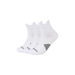 Camano Damen Sportsocken "Sport-Kurzsocke 3er Pack", Gr. 43wei&szlig;, 94% Polyamid, 5% Elasthan, 1% Polyester, uni, Socken
