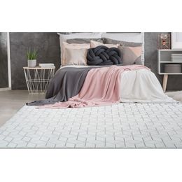 Teppich Calo-deluxe, B:160cm H:20mm L:230cm, blau, Kunstfaser, Wohnzimmer, Teppiche, "Jardan-1000", besonders weich durch Microfaser, Wohnzimmer