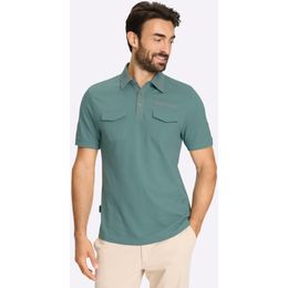 Marco Donati Herren Kurzarmshirt "Kurzarm-Poloshirt", gr&uuml;n, Gr. 60, unifarben, 100% Baumwolle, Shirts