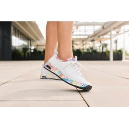 Rieker Damen Slip-On Sneaker, Gr. 38, bunt, Lederimitat, Schuhe, Schlupfschuh, Freizeitsneaker, Halbschuh mit elastischem Einstieg